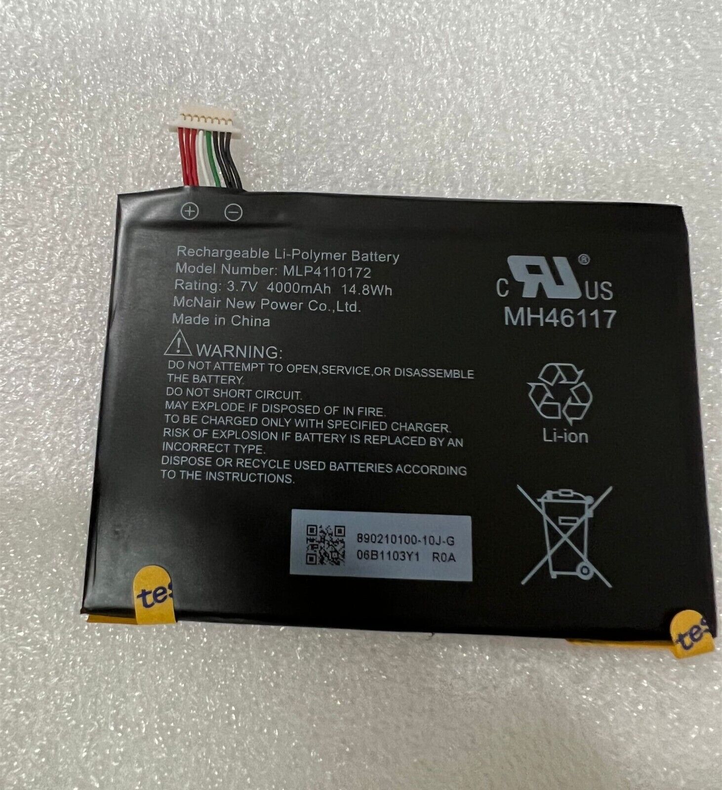 New Original 4000mAh Battery MLP4110172 N8 For Rand McNally Overdryve