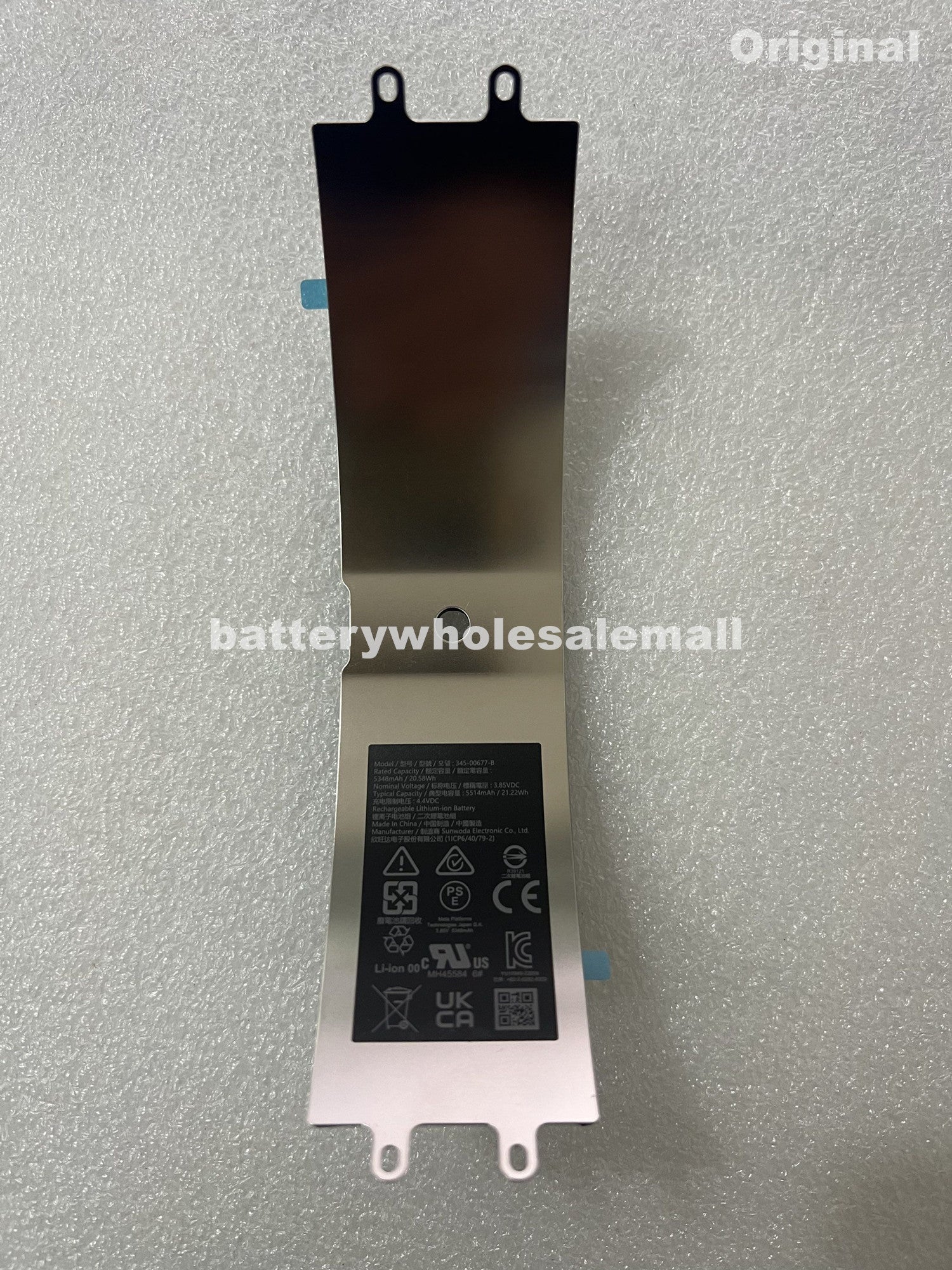 New Original 5348mAh 20.58Wh 3.85V Battery 345-00677-B For Meta Quest