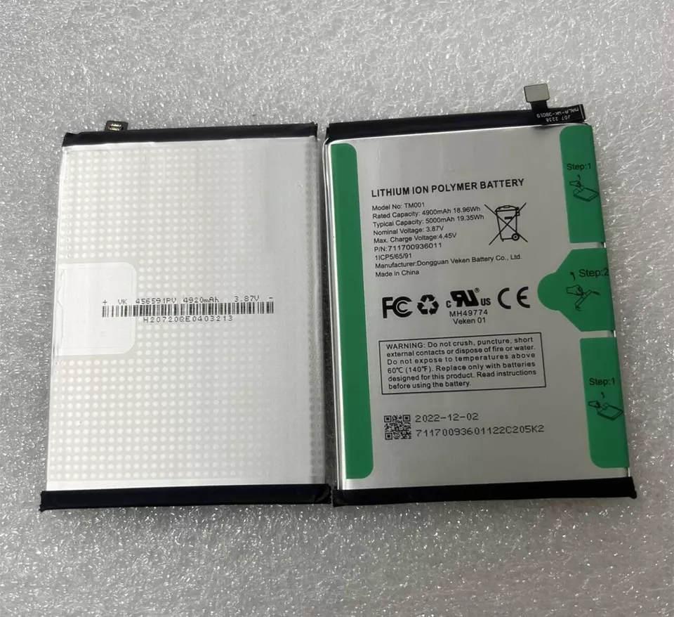 New Original 5000mAh 3.87V Battery TM001 For T-Mobile Revvl V Plus 5G