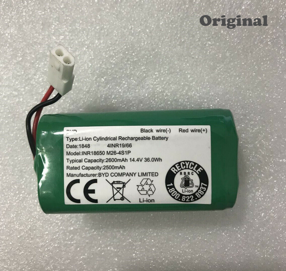 New 2600mAh 36.0Wh 14.4V Battery For BYD INR18650 M26-4S1P